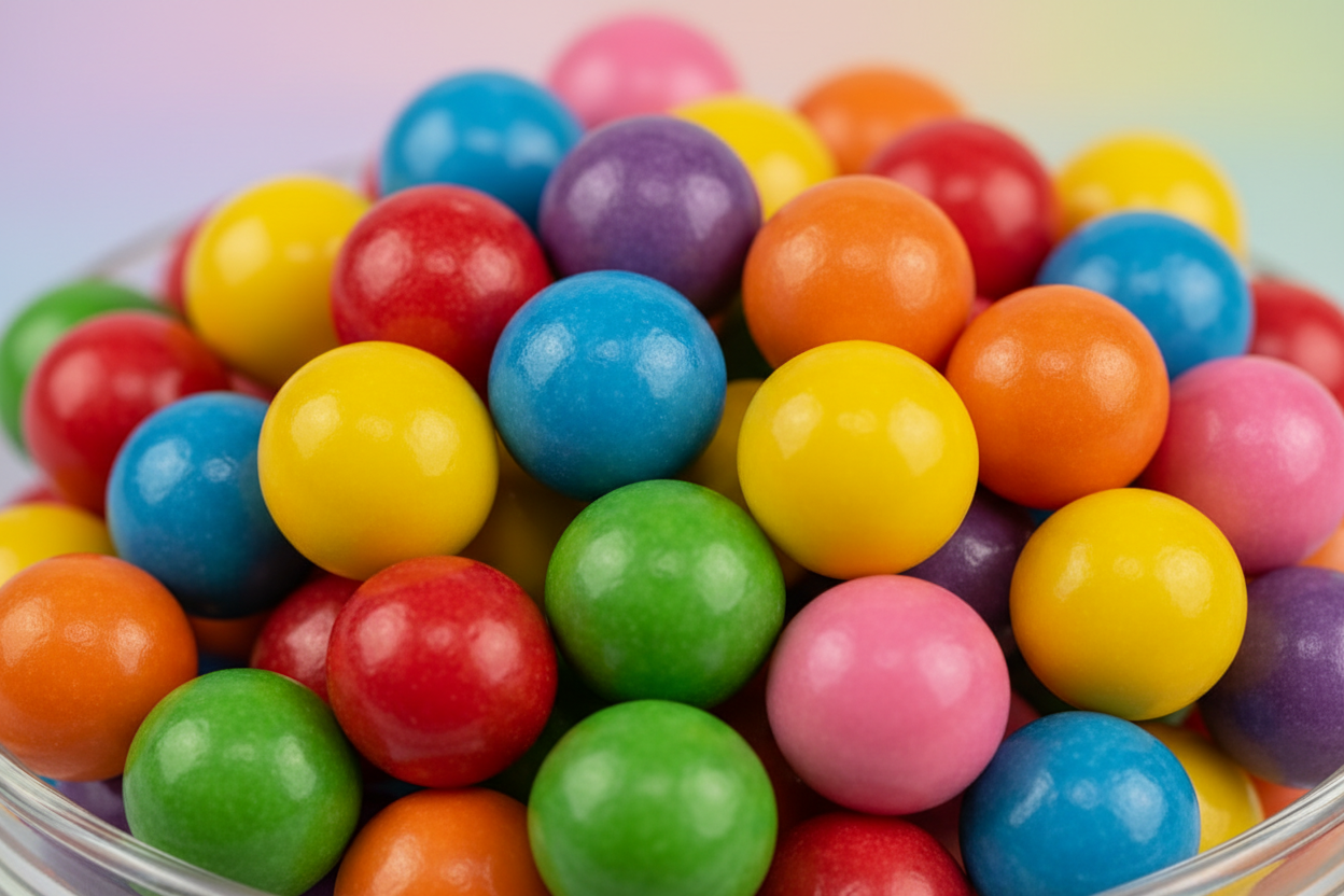 Assorted Tutti Frutti Gumballs 1 Inch (25mm) – Bulk Candy by the Pound ...