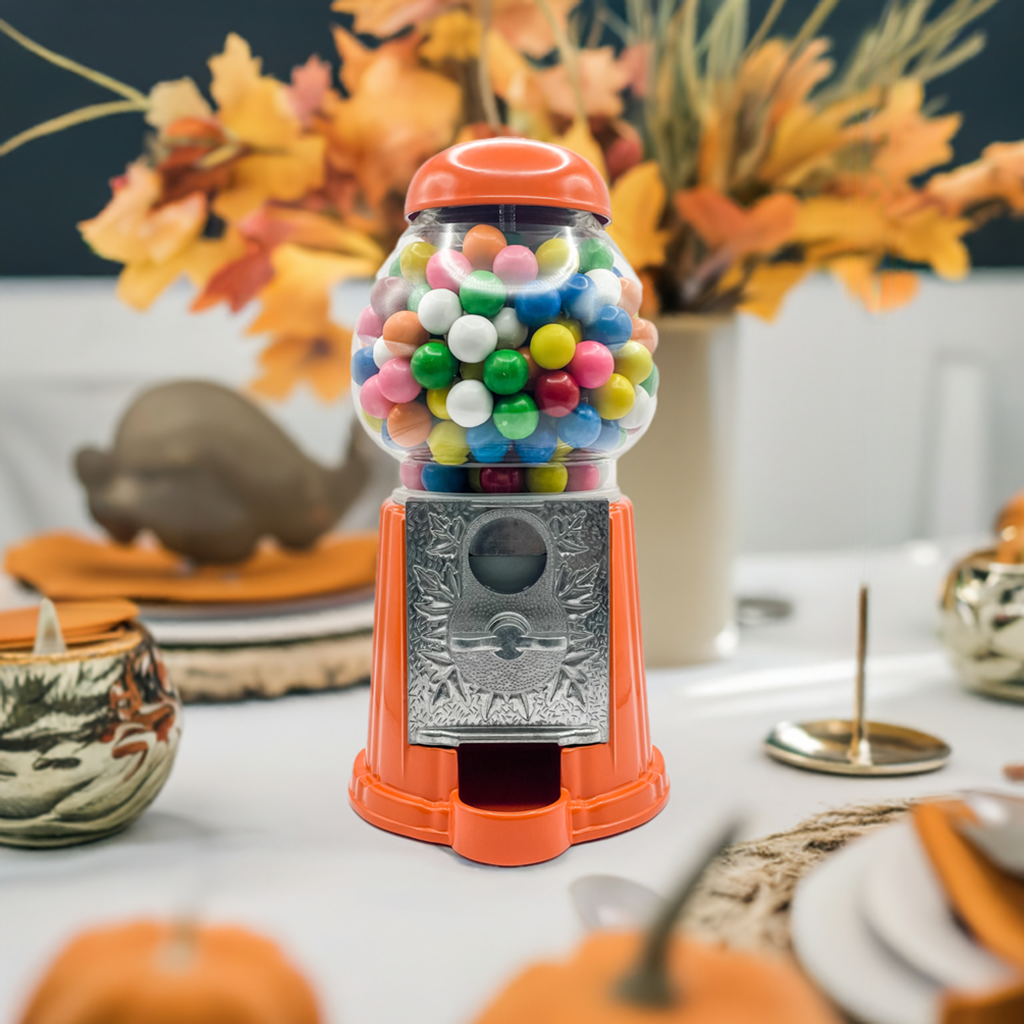 Bold Orange Gumball Machine with Optional Stand - Brighten Up Your ...